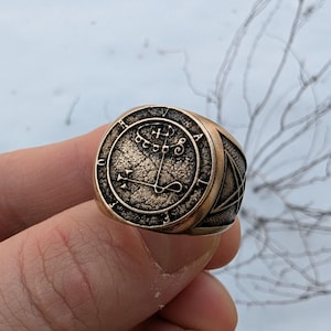 Valefor Demon Sigil Ring Occult Jewelry Goetia Satanic Magic - Etsy
