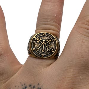 Marbas Sigil Ring Occult Satanic Jewelry - Etsy