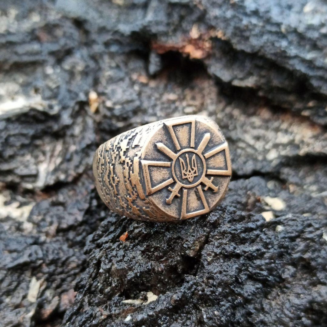 Ukrainian Army Signet Ring Patriotic Military Jewelry - Etsy