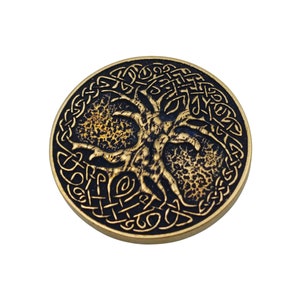 Yggdrasil Tree of Life Valknut Custom EDC Magic Viking Coin - Etsy