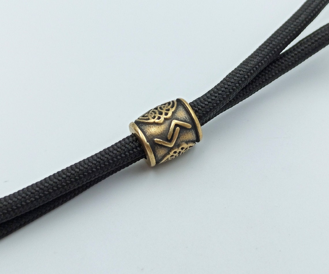 Jera Rune Viking Runes Beads Knife Lanyard Bead - Etsy