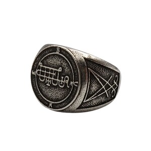Bune Goetia Demon Sigil Ring Occult Satanic Witchcraft Jewelry - Etsy