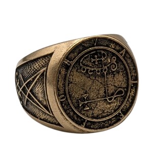 Valefor Demon Sigil Ring Occult Jewelry Goetia Satanic Magic - Etsy