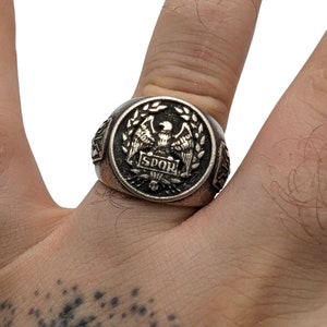 Aquila Spqr Ring Ancient Roman Eagle Mens Jewelry - Etsy