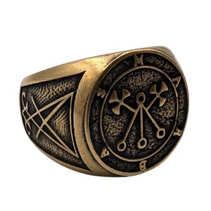 Marbas Sigil Ring Occult Satanic Jewelry - Etsy