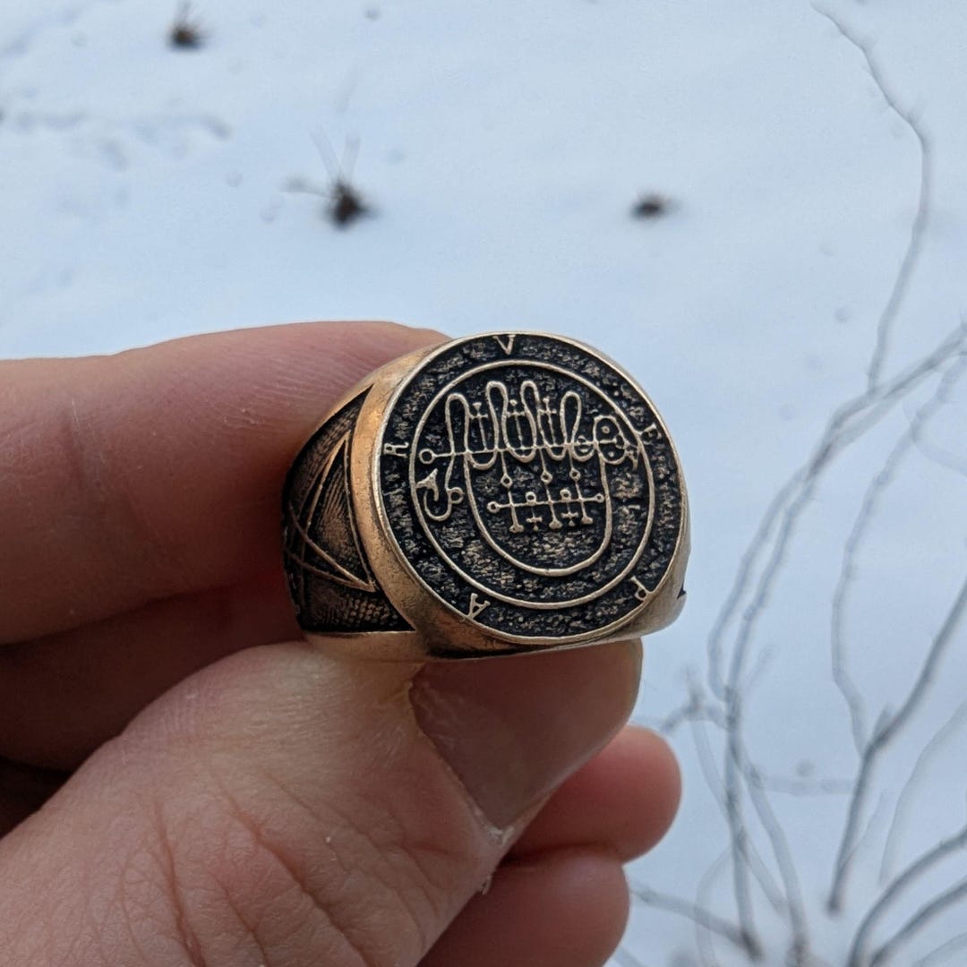 Vepar Sigil Ring Ars Goetia Occult Satanic Jewelry Witchcraft - Etsy
