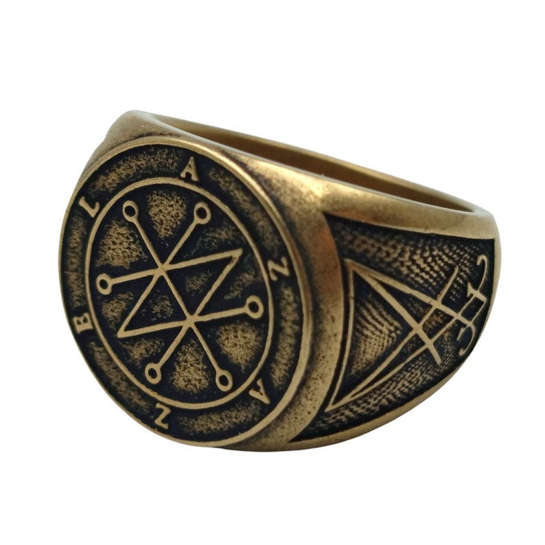 Azazel Sigil Demon Ring Occult Gothic Satanic Jewelry - Etsy