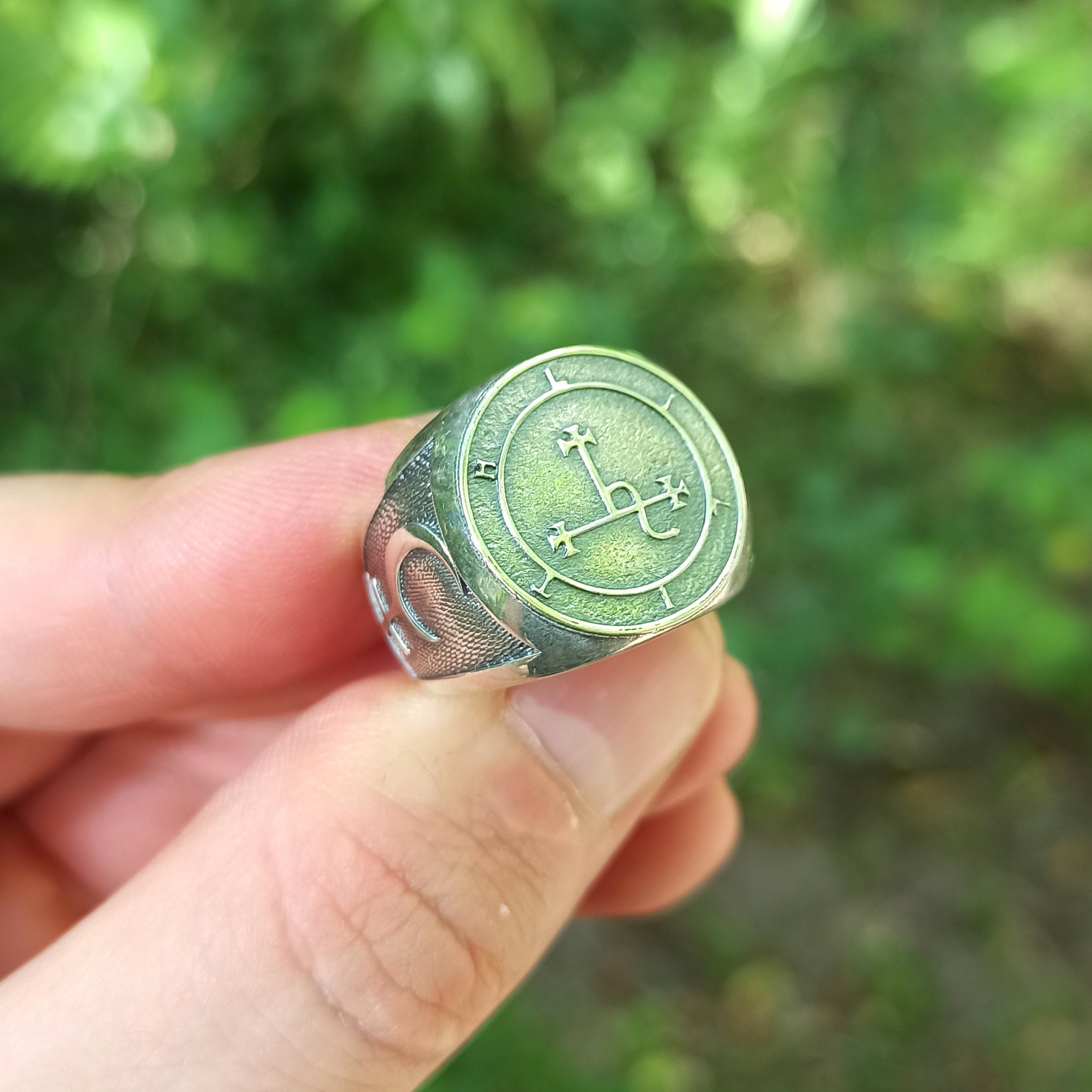 Lilith sigil ring occult gothic witchcraft jewelry witch | Etsy