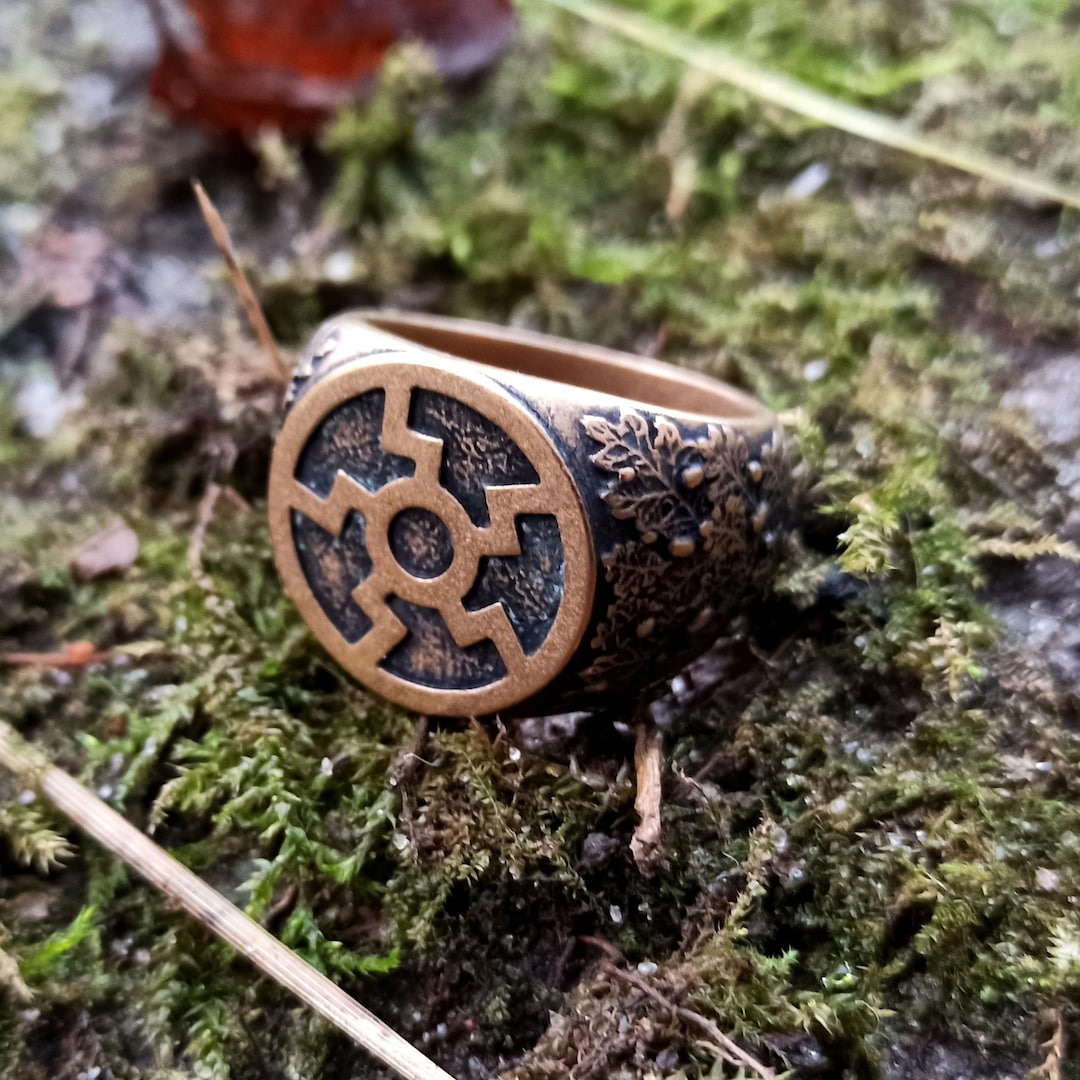 Sun Wheel Viking Cross Ring | Norse Nordic Jewelry Ancient Artifacts ...
