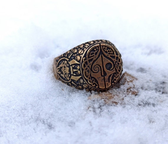 Custom Norse Viking Hel Ring Asatru Mens Celtic Jewelry - Etsy