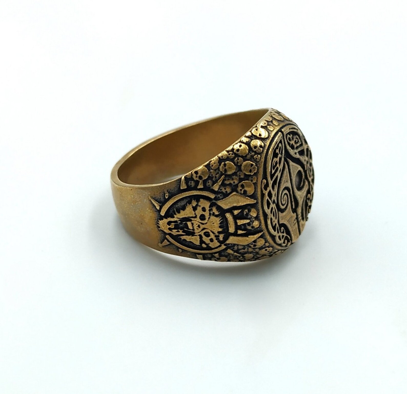 Custom Norse Viking Hel Ring Asatru Mens Celtic Jewelry - Etsy