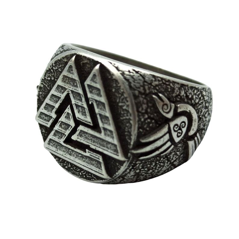 Valknut Odin Ring Viking Norse Asatru Jewelry - Etsy