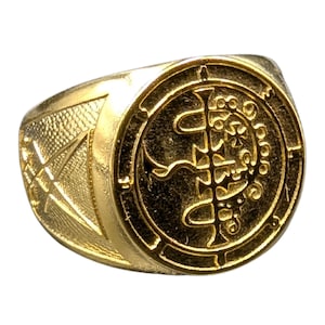 Asmodeus Sigil Demon Ring Occult Satanic Jewelry - Etsy