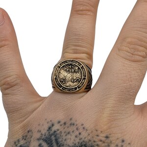 Valefor Demon Sigil Ring Occult Jewelry Goetia Satanic Magic - Etsy