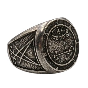 Valefor Demon Sigil Ring Occult Jewelry Goetia Satanic Magic - Etsy