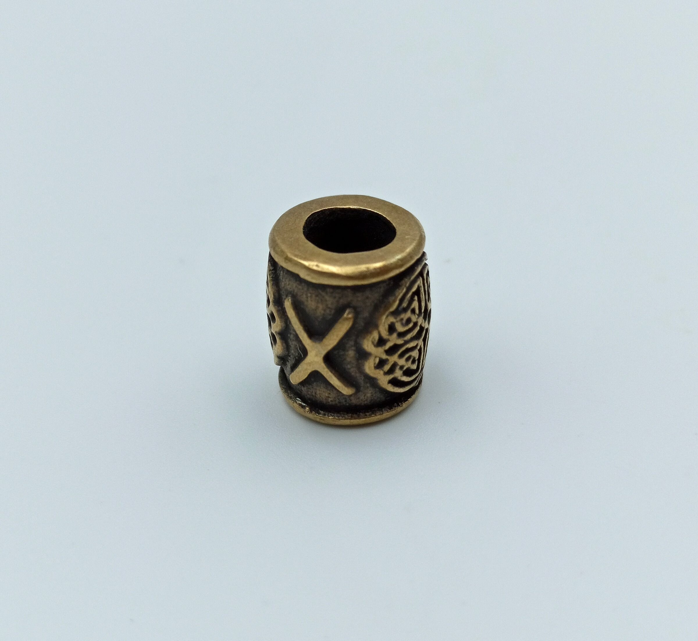 Gebo rune viking runes beads knife lanyard bead | Etsy