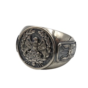 Aquila Spqr Ring Ancient Roman Eagle Mens Jewelry - Etsy