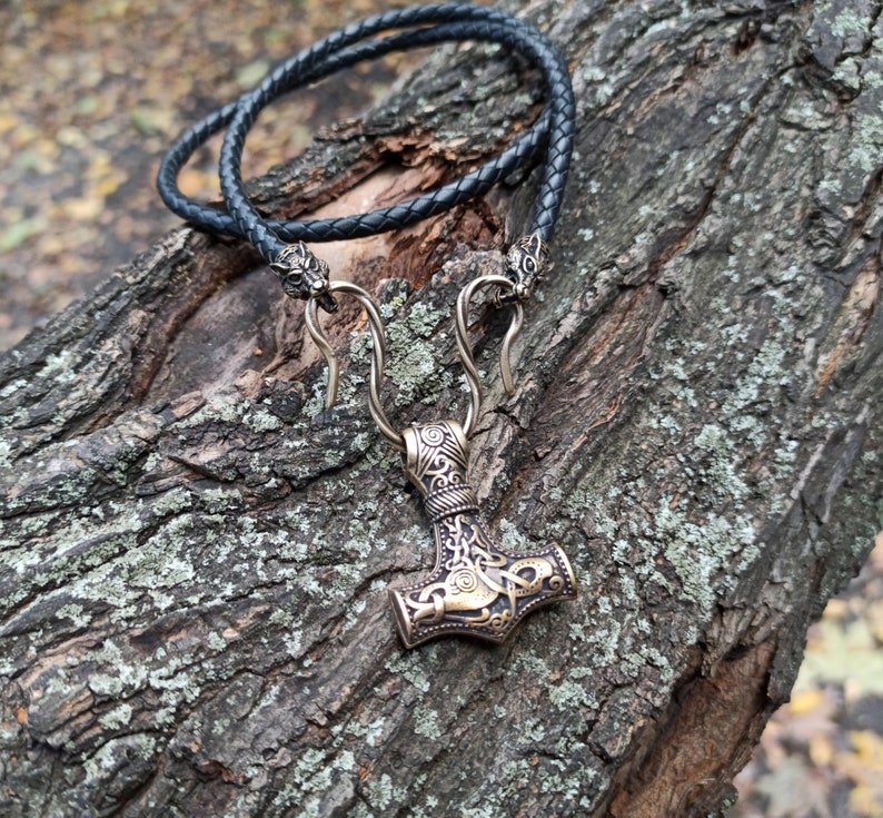 Norse Mjolnir Pendant Viking Necklace Thor's Hammer | Etsy