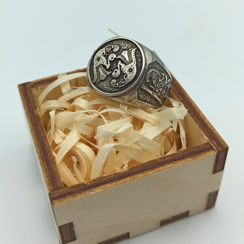 Norse Raven Ring Ancient Viking Artifacts Jewelry Men - Etsy