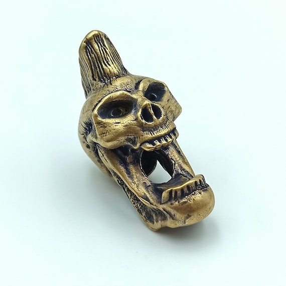 Psychobilly skull custom beer bottle opener keychain gift | Etsy
