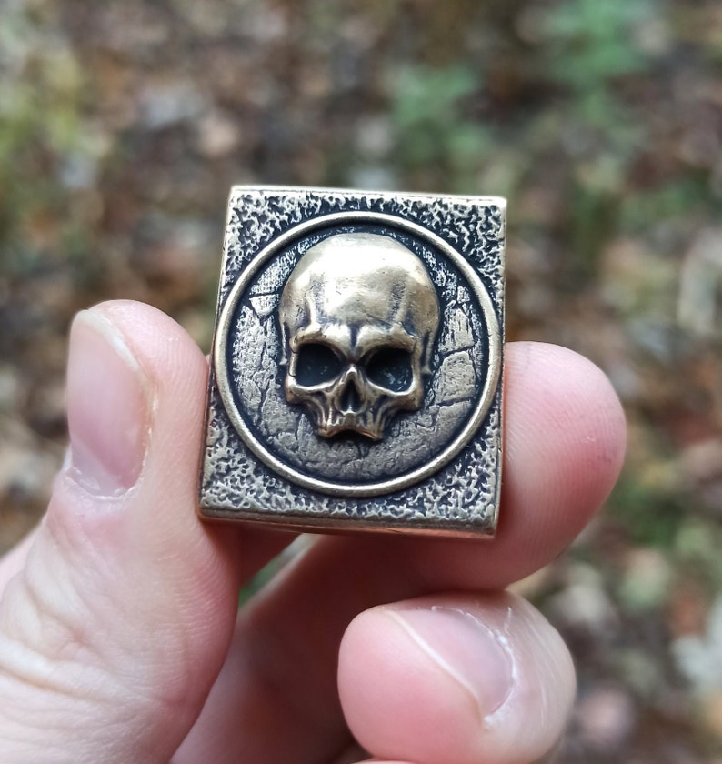 Human Skull Molle Clip Metal Edc Gear Patch - Etsy