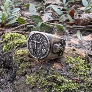 Pirate Captain Blackbeard Flag Jolly Roger Ring Jewelry Men - Etsy