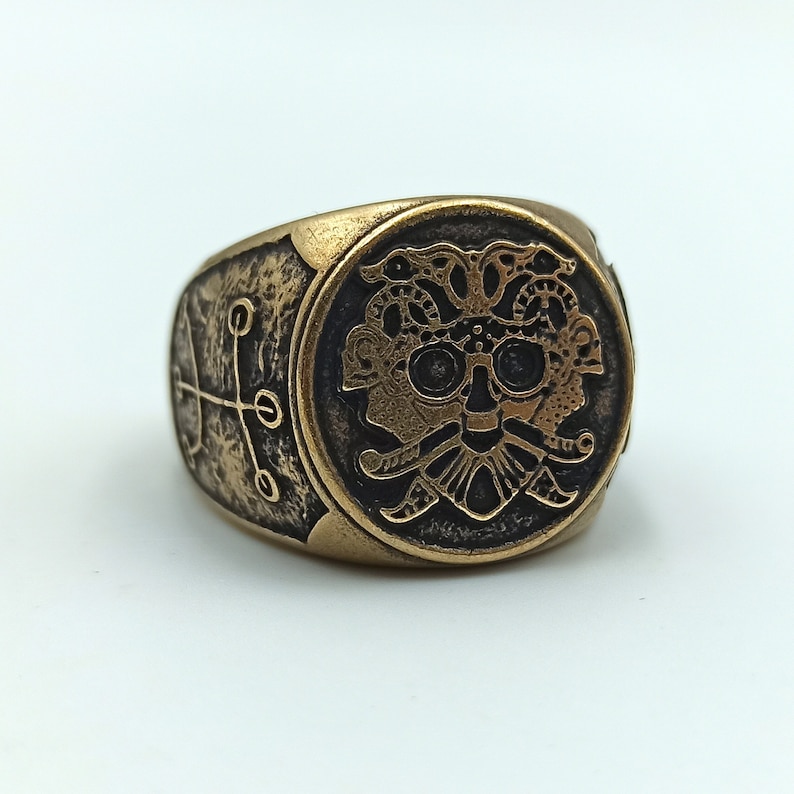 Loki Mask Ring Norse Mythology Viking Jewelry Icelandic - Etsy