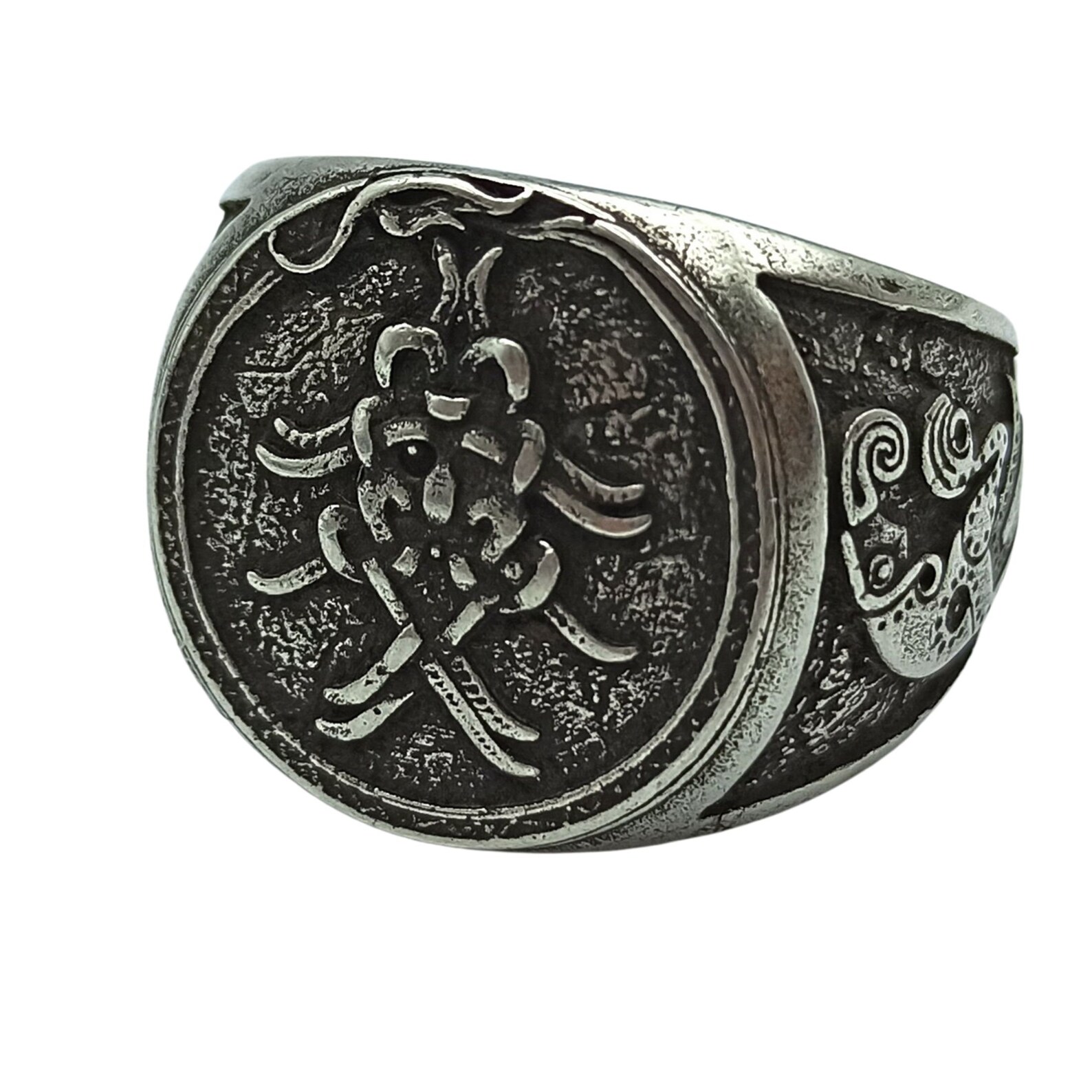 Mask of Odin Nordic Ring Norse Mythology Jewelry - Etsy