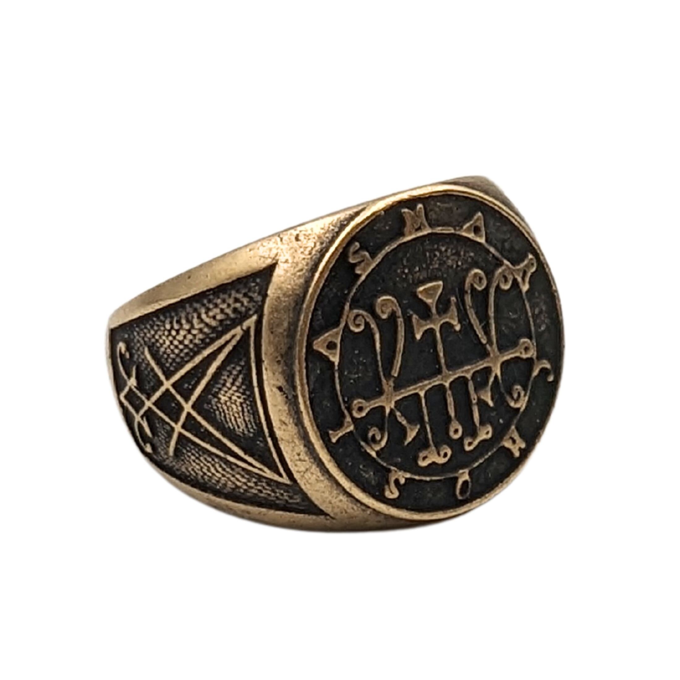 Demon Marchosias Sigil Ring Occult Gothic Satanic Jewelry - Etsy