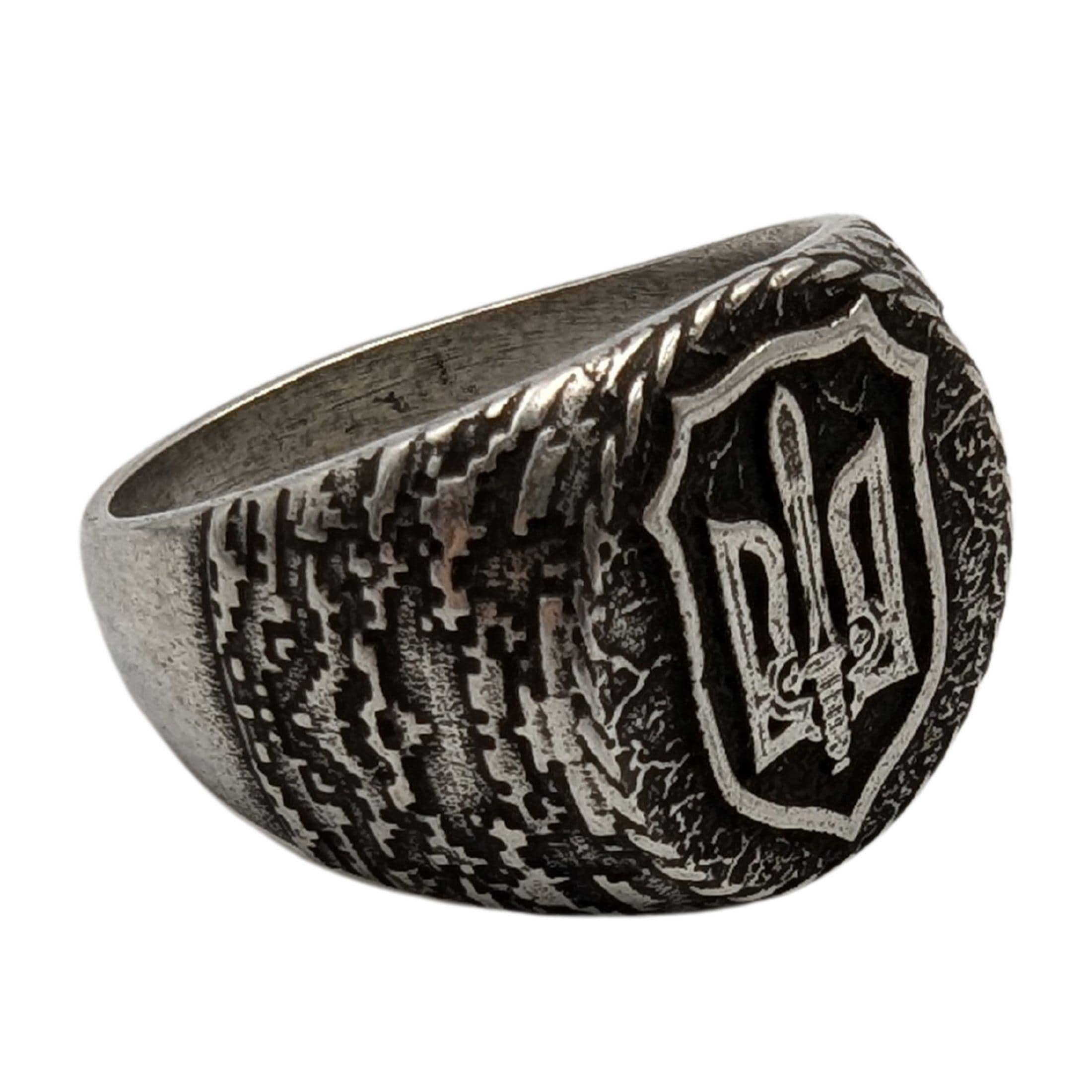 Ukraine Coat of Arms Custom Signet Ring Men Ukrainian Jewelry - Etsy