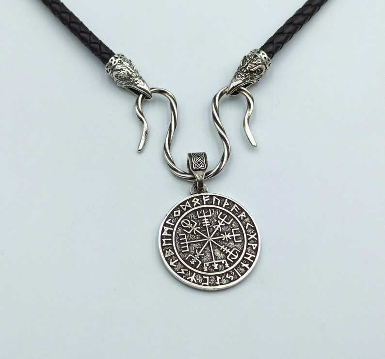 Vegvisir Pendant Rune Compass Norse Necklace Viking - Etsy