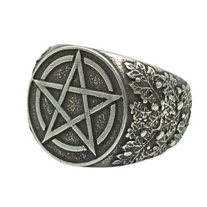 Wiccan Magic Pentacle Ring | Witchcraft Witchy Jewelry - Etsy