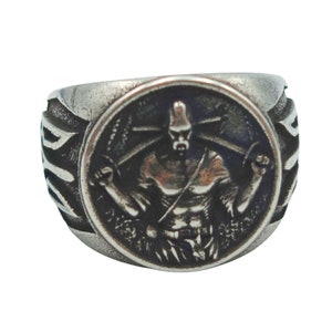 Ukrainian Cossack Custom Signet Ring Men Warrior Jewelry Made in ...