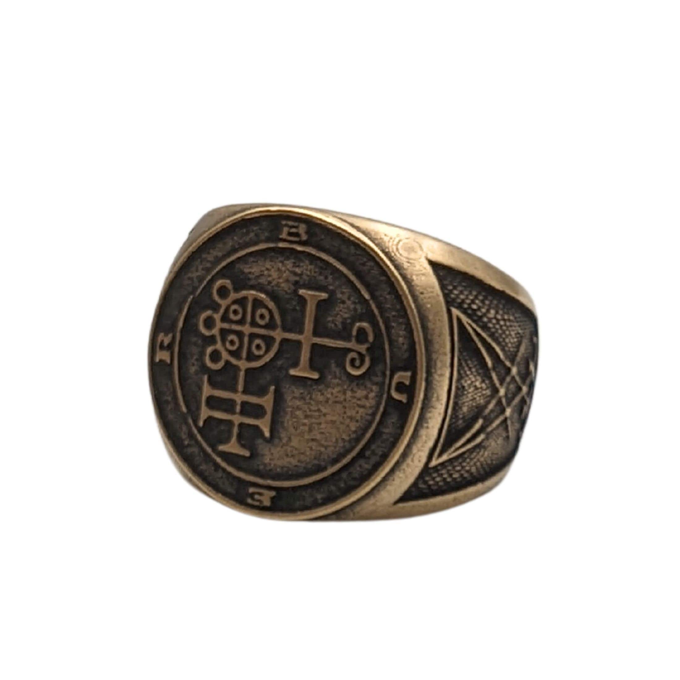 Demon Buer Sigil Ring Occult Gothic Witchcraft Satanic Jewelry - Etsy