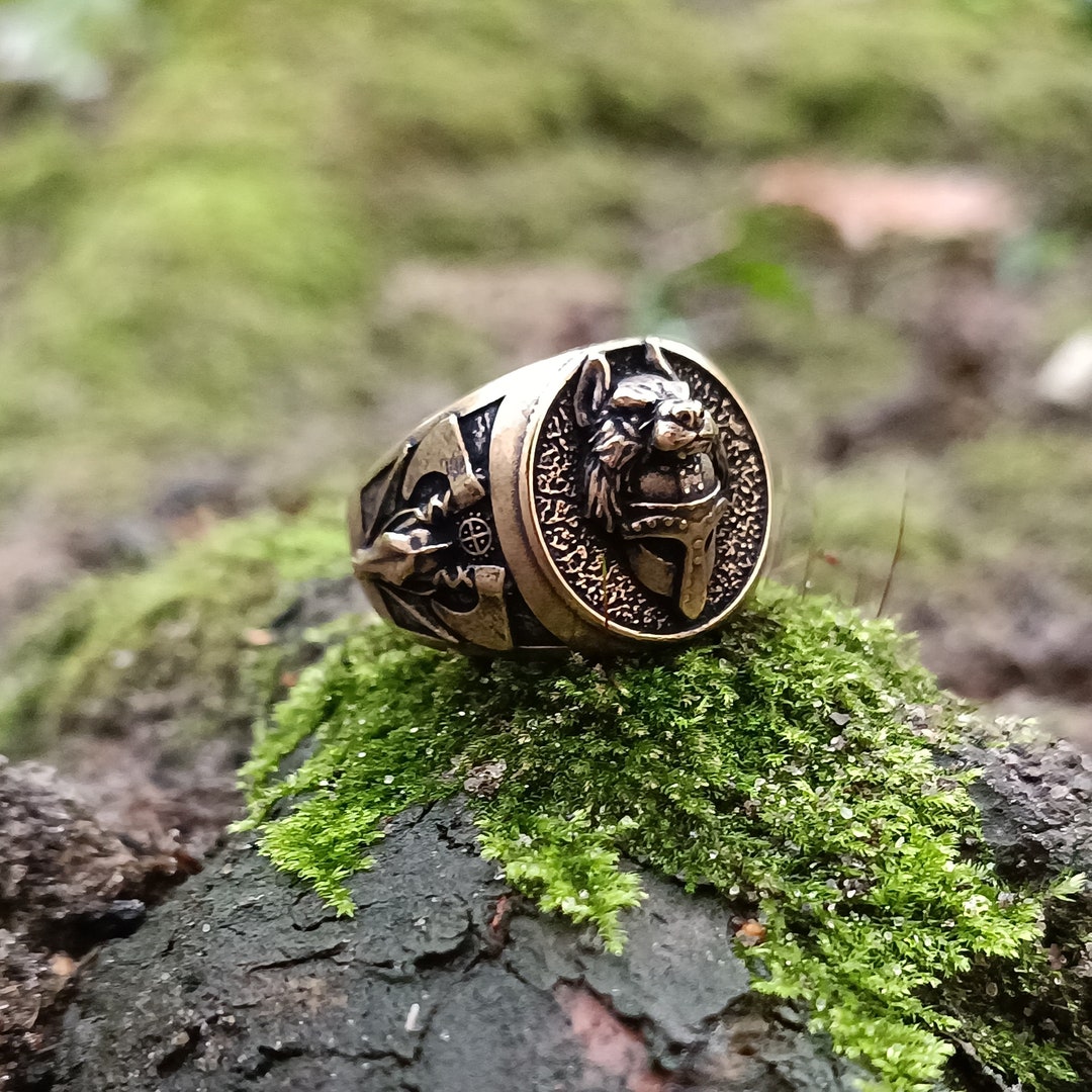 Norse Viking Warrior Wolf Ring Nordic Jewelry Men Gifts - Etsy