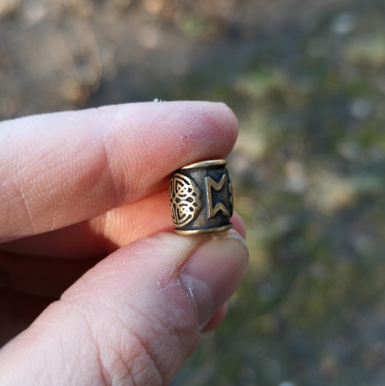 Perthro Rune Viking Beads Knife Lanyard Bead | Etsy