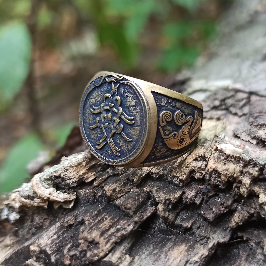 Mask of Odin Nordic Ring Norse Mythology Jewelry - Etsy