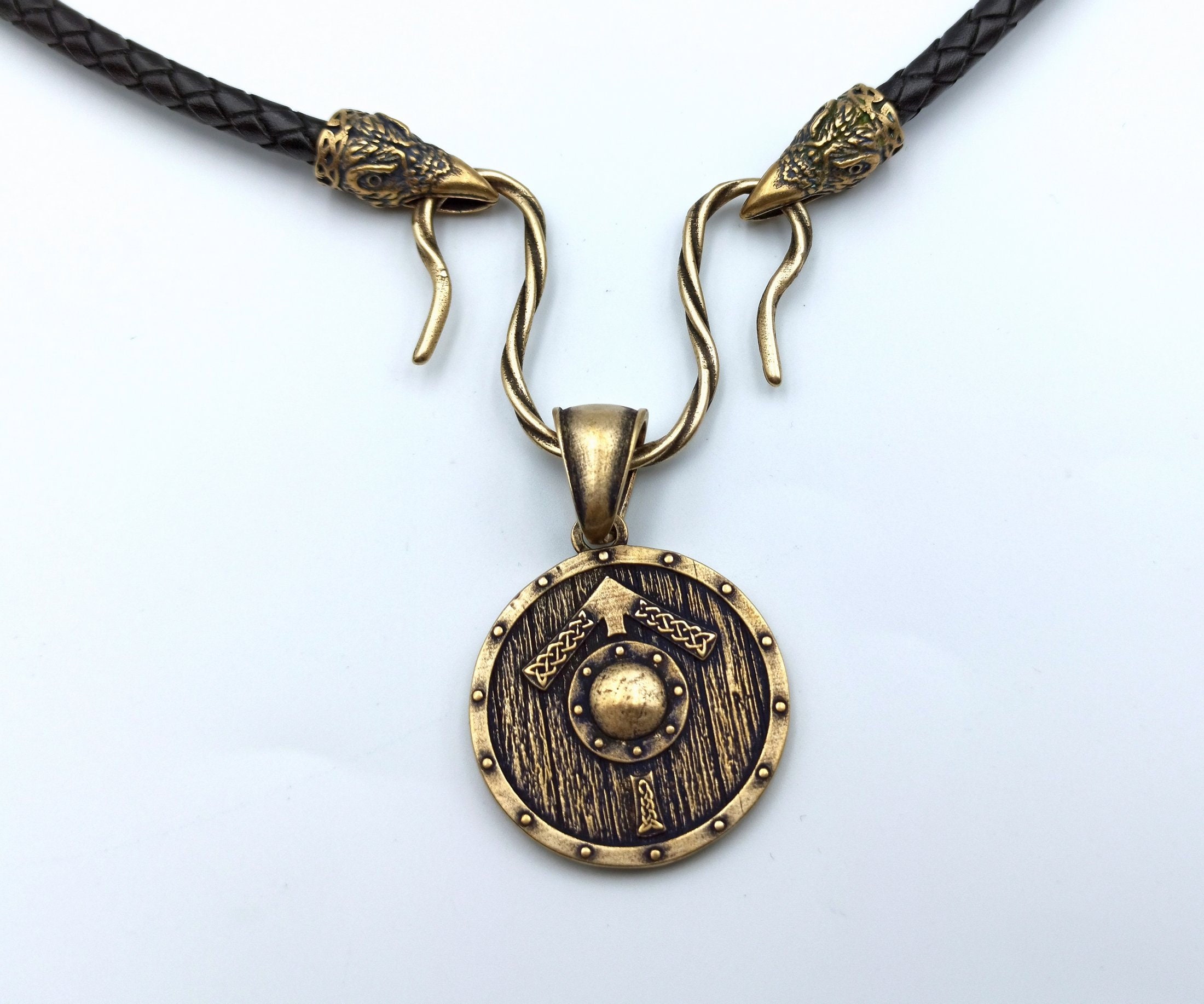Tyr Rune Viking Shield Pendant Norse Necklace - Etsy UK