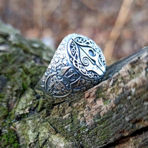 Custom Norse Viking Hel Ring Asatru Mens Celtic Jewelry - Etsy