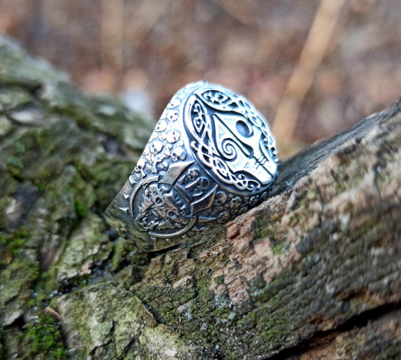Custom Norse Viking Hel Ring Asatru Mens Celtic Jewelry - Etsy