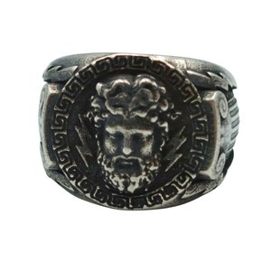 Zeus Signet Ring Men Greek Mythology Jupiter Jewelry - Etsy