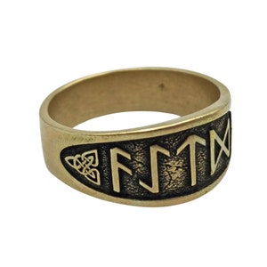 Norse Runes Custom Ring Viking Rune Jewelry for Men and Women Pagan ...