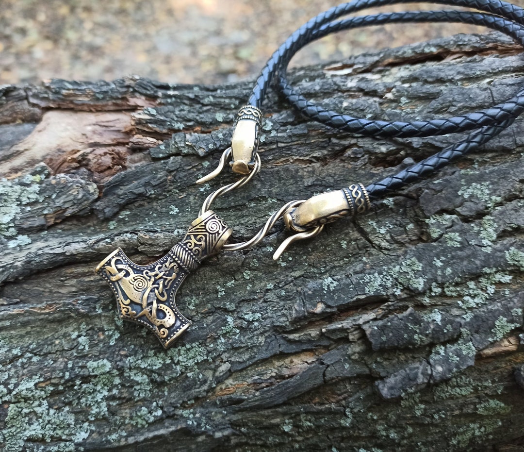 Norse Mjolnir Pendant | Viking Necklace | Thor's Hammer - Etsy