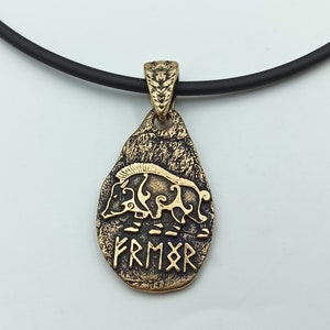 Freyr Rune Pendant Norse Necklace Viking Jewelry - Etsy