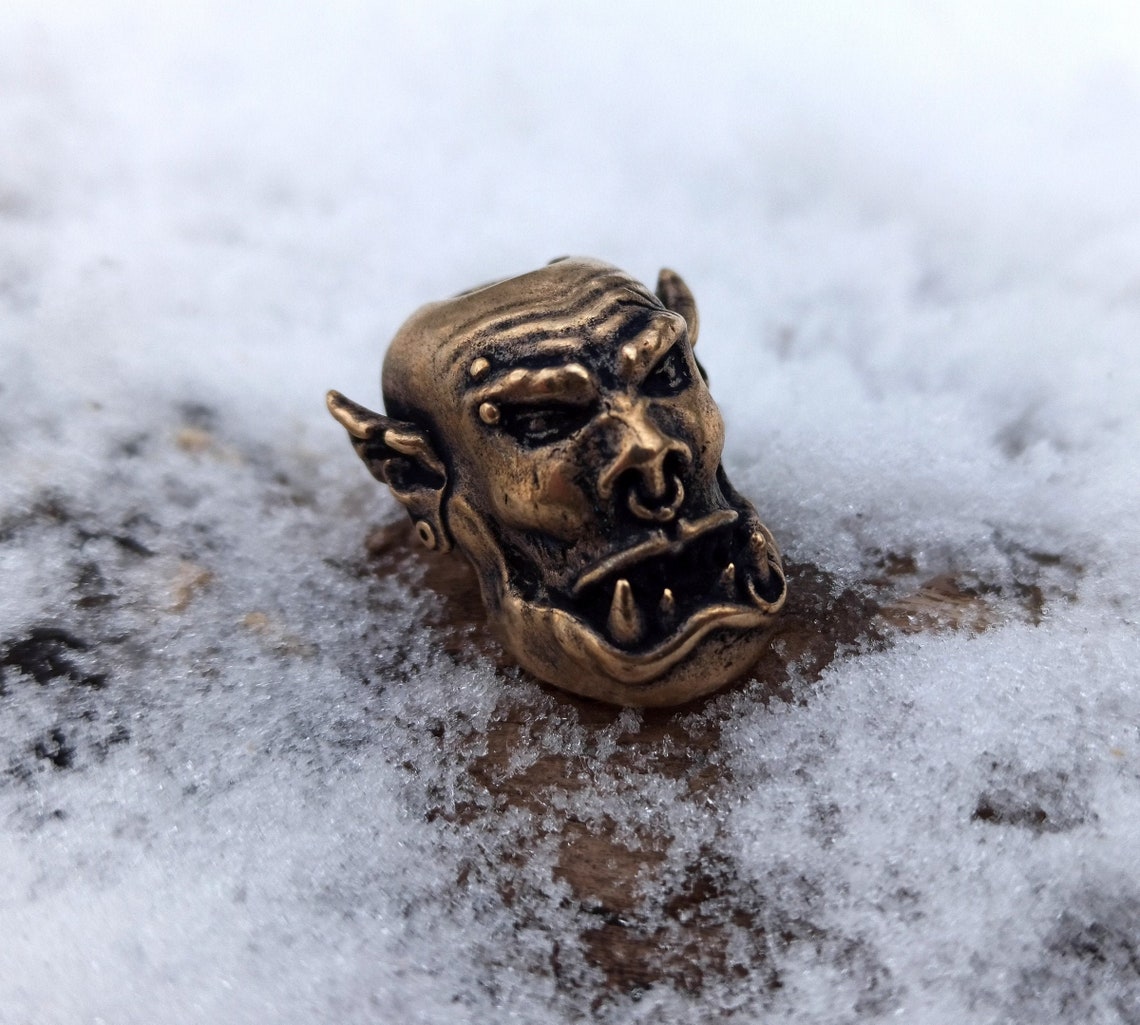 Orc Lanyard Knife Bead Paracord Beads EDC Charms Keychain | Etsy