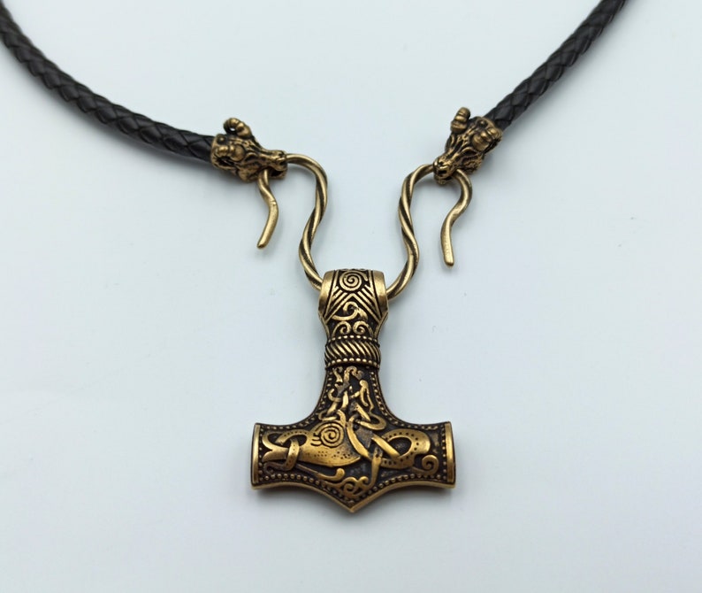 Norse Mjolnir Pendant Viking Necklace Thor's Hammer - Etsy
