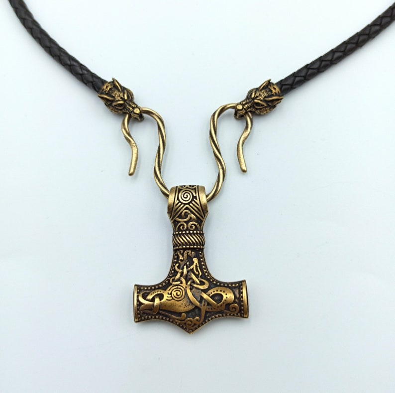 Norse Mjolnir Pendant Viking Necklace Thor's Hammer | Etsy
