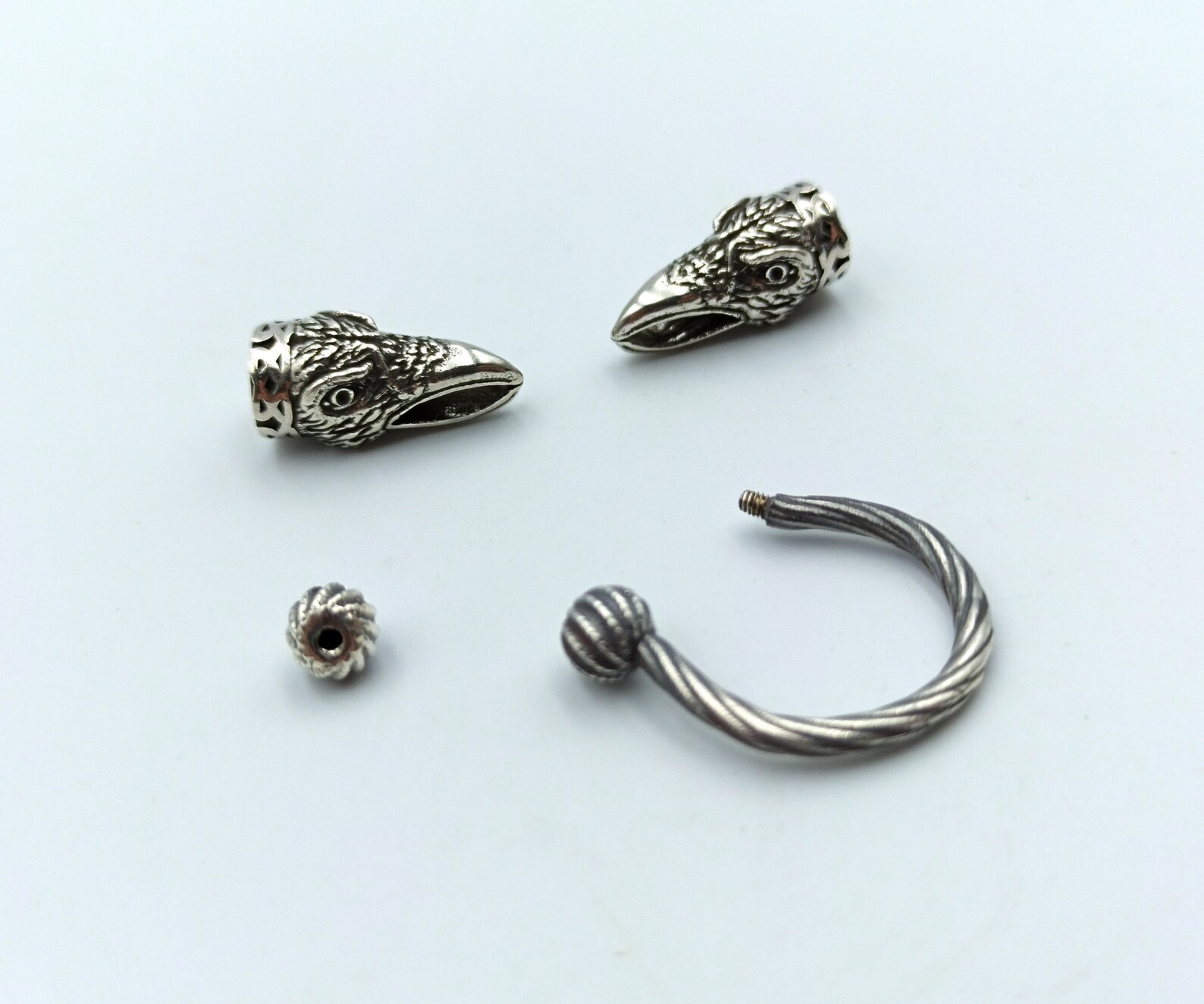 Viking Raven Necklace Clasp Odins Ravens Jewelry Findings - Etsy