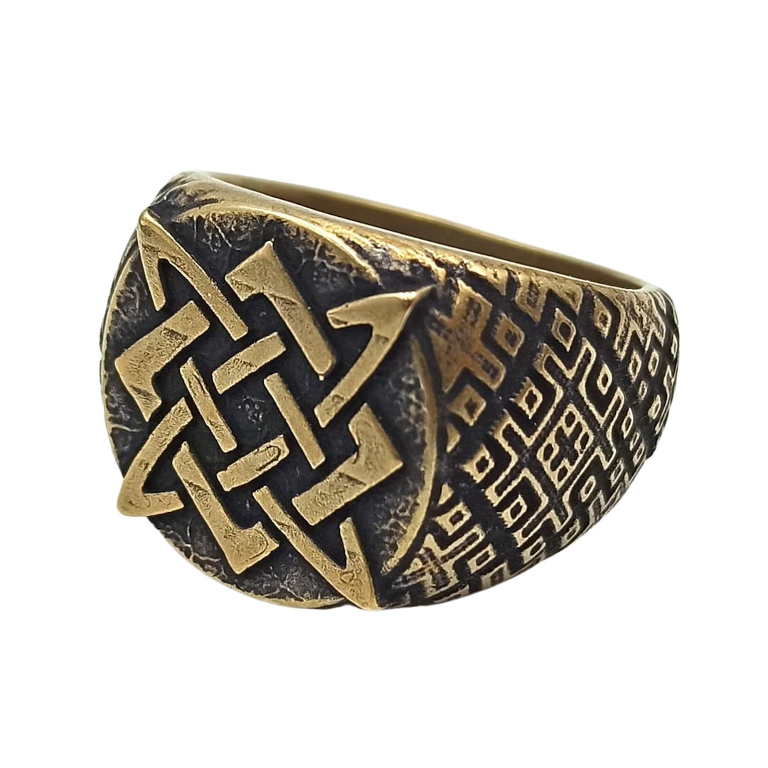 Svarog Symbol Slavic Signet Ring Pagan Jewelry - Etsy