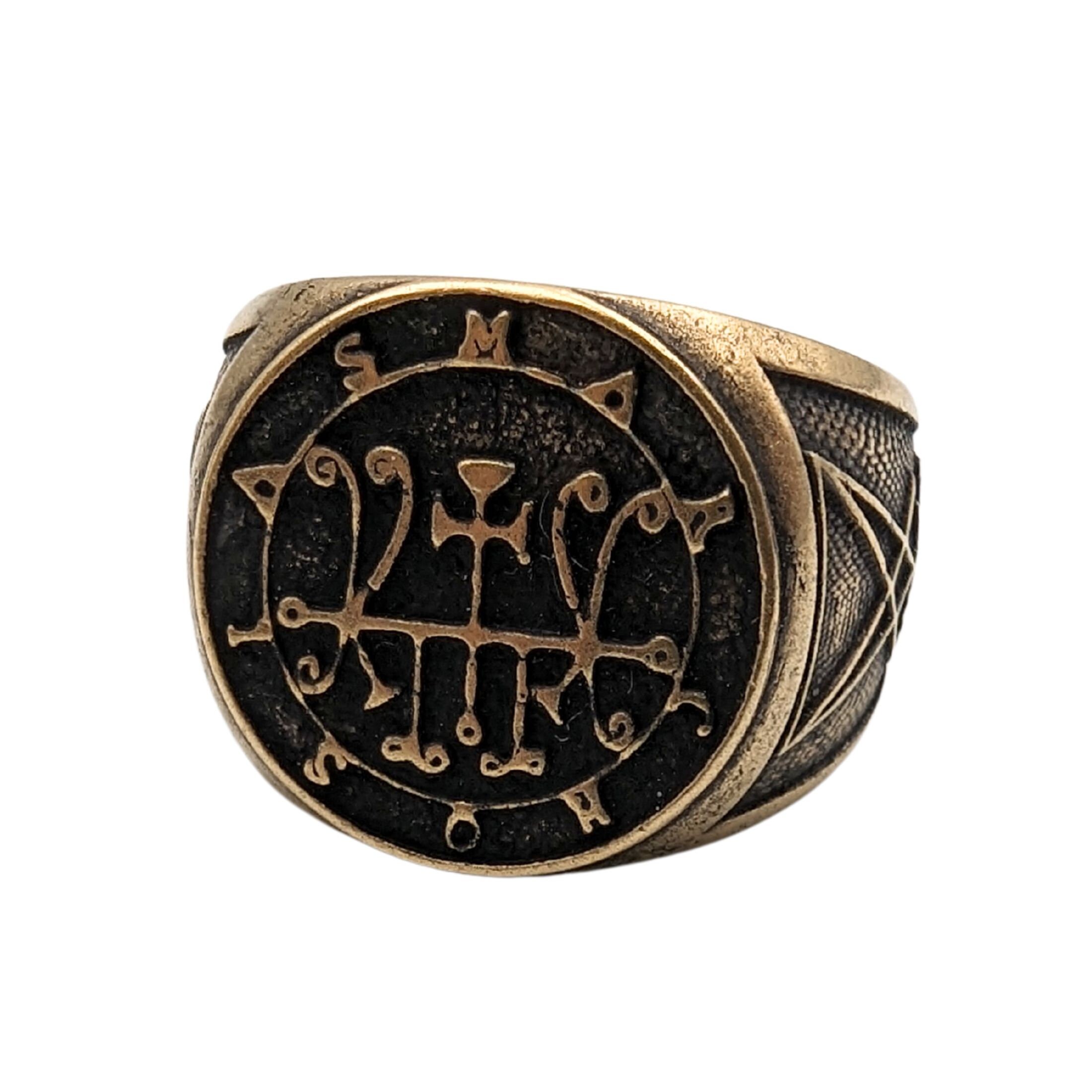Demon Marchosias Sigil Ring Occult Gothic Satanic Jewelry - Etsy